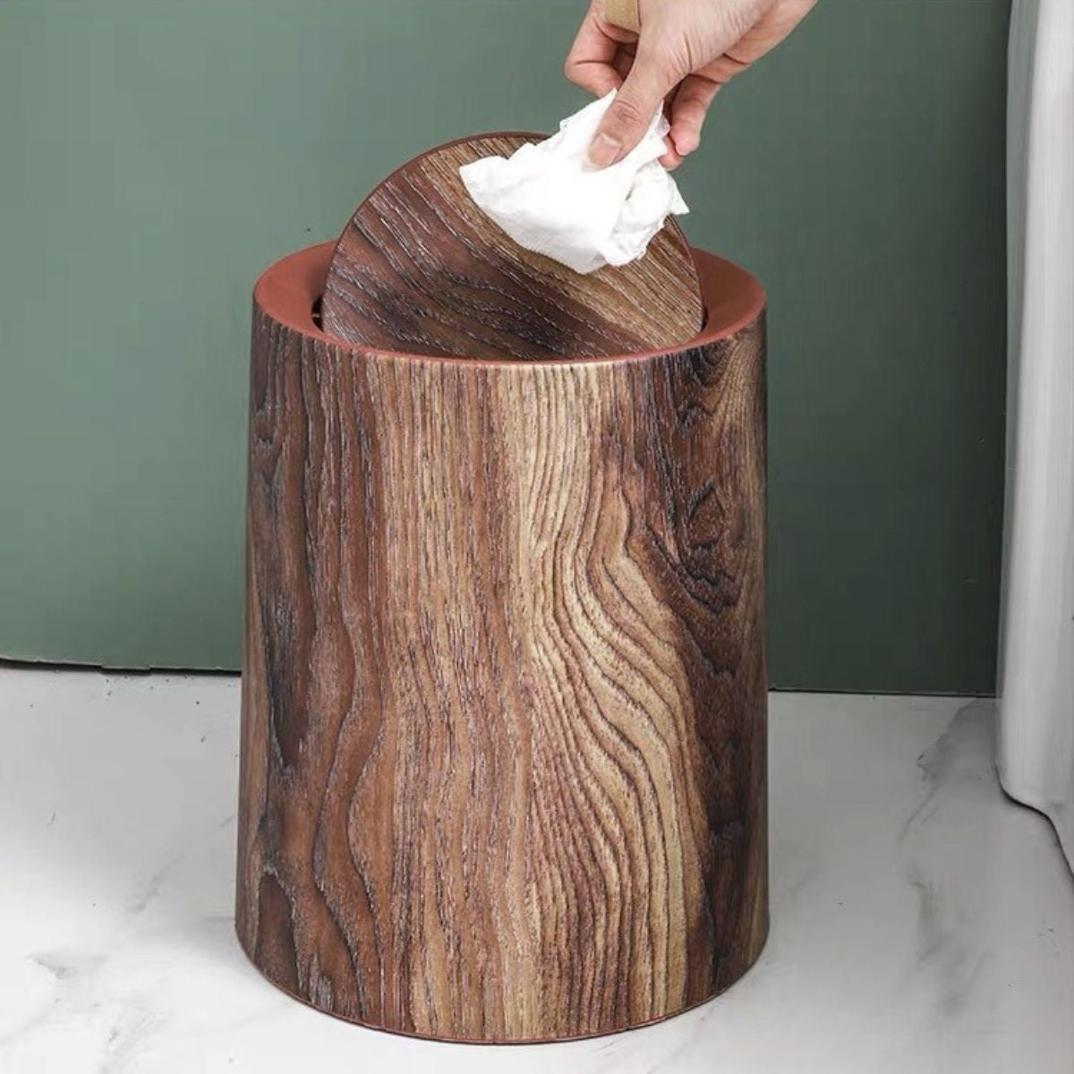 Tacho de Basura Diseño Madera